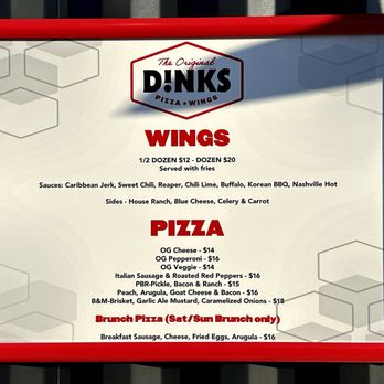 THE ORIGINAL DINKS PIZZA + WINGS - Updated December 2025 - 9051 Metcalf ...