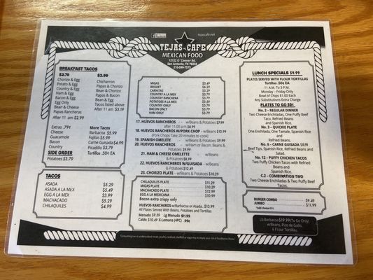 TEJAS CAFE - Updated July 2024 - 86 Photos & 115 Reviews - 12122 ...