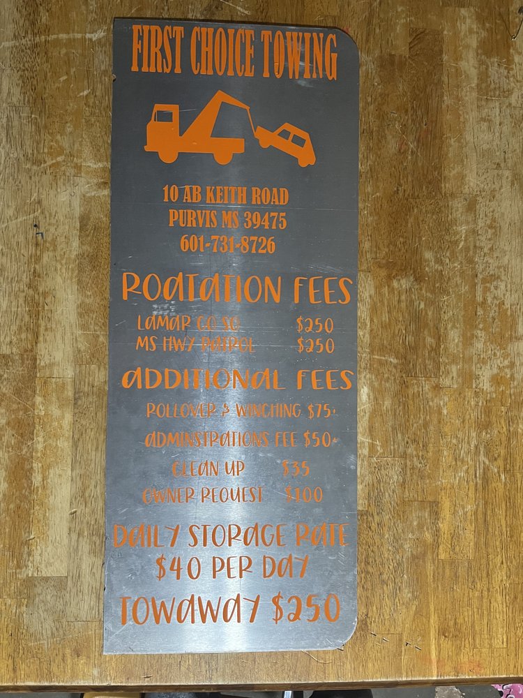 FIRST CHOICE TOWING AND ROADSIDE - Updated December 2025 - 70 A B Keith ...