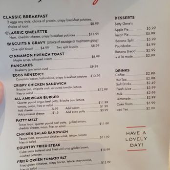 BETTY GENE’S - Updated October 2025 - 13 Photos & 33 Reviews - 290 ...