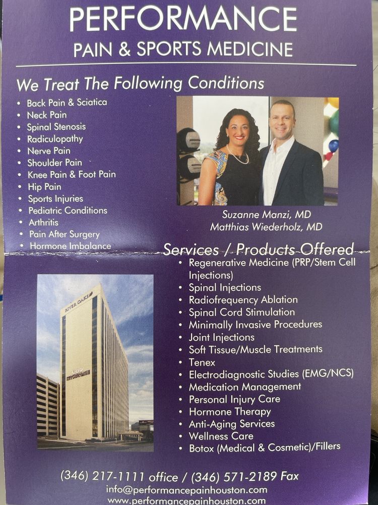 PERFORMANCE PAIN AND SPORTS MEDICINE - Updated October 2025 - 16 ...