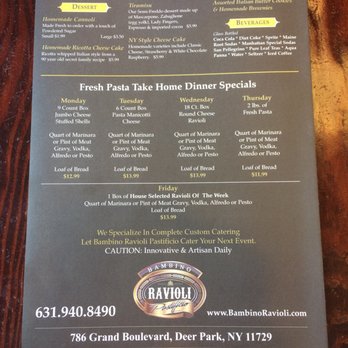 BAMBINO RAVIOLI PASTIFICIO - Updated October 2025 - 108 Photos & 116 ...