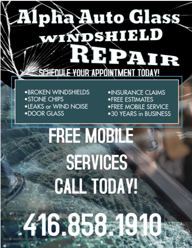 ALPHA AUTO GLASS - Toronto, Ontario, Canada - Windshield Installation ...