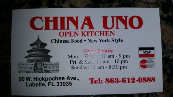 CHINA UNO - Updated September 2025 - 13 Photos & 30 Reviews - 90 W ...
