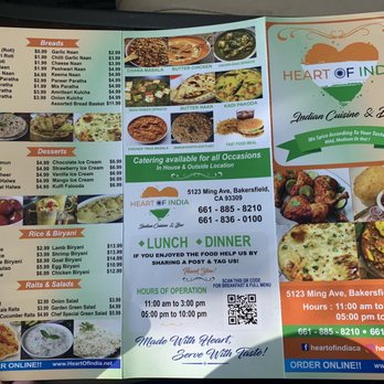 HEART OF INDIA - 122 Photos & 162 Reviews - 5123 Ming Ave, Bakersfield ...