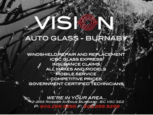 VISION AUTO GLASS - Updated June 2026 - 2155 Rosser Avenue, Burnaby ...
