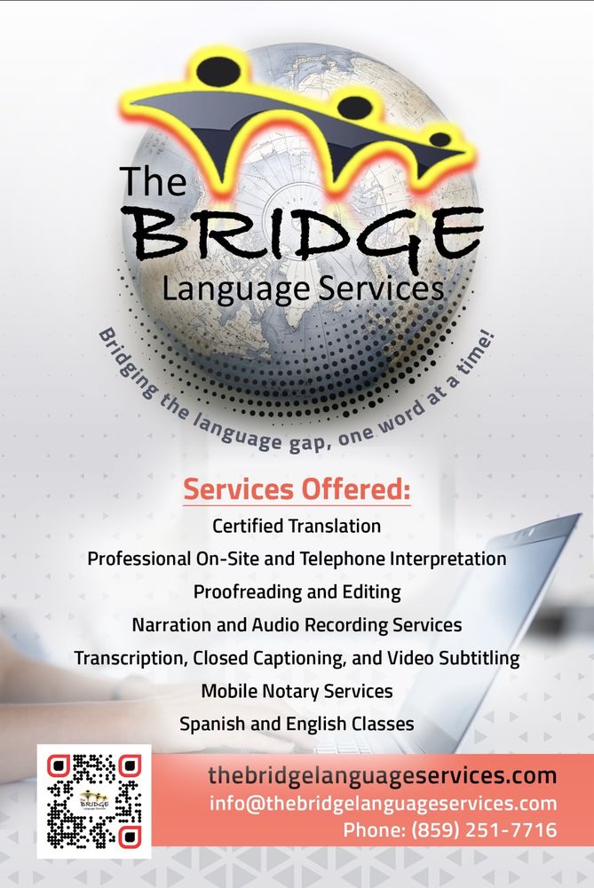 THE BRIDGE LANGUAGE SERVICES - Updated December 2024 - Request ...