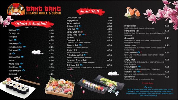 BANG BANG HIBACHI GRILL & SUSHI - ALLENTOWN - Updated November 2024 ...