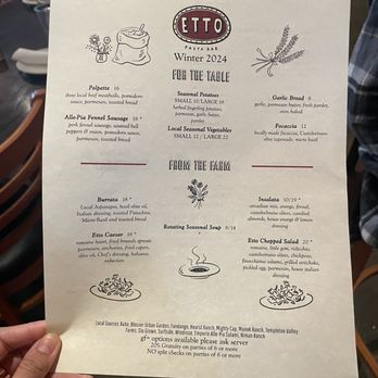 ETTO PASTA BAR - Updated May 2024 - 271 Photos & 203 Reviews - 3070 ...