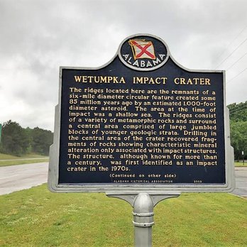 WETUMPKA IMPACT CRATER MARKER - Updated September 2024 - 6246 AL-21, Wetumpka, Alabama ...