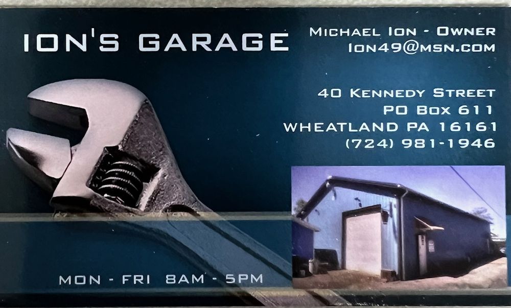 ION’S GARAGE - Updated December 2025 - 40 Kennedy St, Wheatland ...
