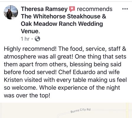 OAK MEADOW RANCH FEATURING THE WHITEHORSE STEAKHOUSE - Updated January ...