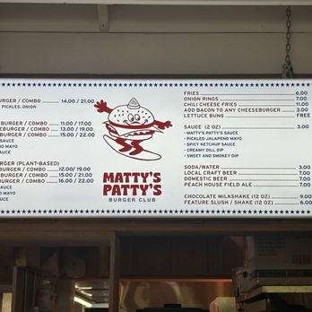 MATTY’S PATTY’S BURGER CLUB - Updated December 2025 - 157 Photos & 92 ...