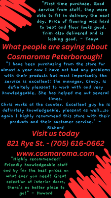 COSMAROMA HOME RENOVATION SUPPLIES - Updated September 2025 - Request a ...