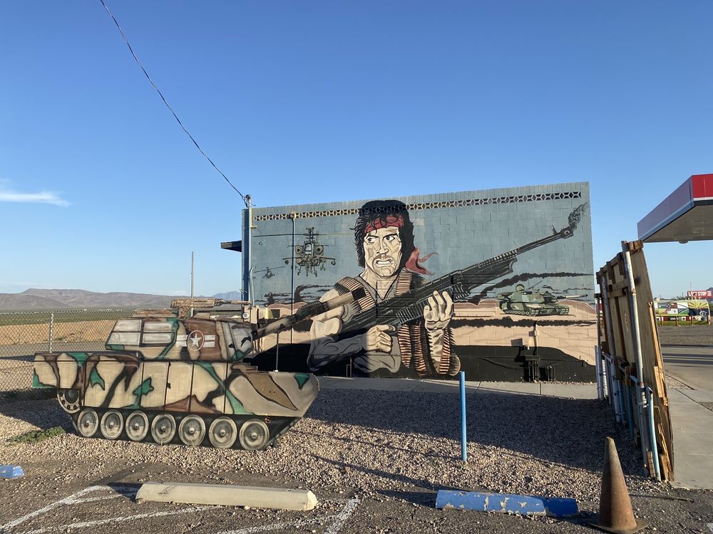RAMBO MURAL - 20331 US-93, Willow Beach, Arizona - Public Art - Yelp
