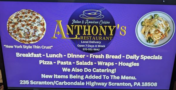 ANTHONY’S RESTAURANT AMERICAN AND ITALIAN - Updated October 2024 - 48 ...