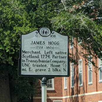 JAMES HOGG HISTORICAL MARKER - Updated February 2025 - 198 S Churton St ...