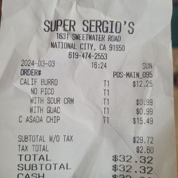 SUPER SERGIO’S - Updated June 2024 - 219 Photos & 529 Reviews - 1631 ...
