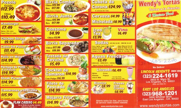 WENDY’S TORTAS - Updated August 2024 - 11 Photos & 21 Reviews - 3030 E ...