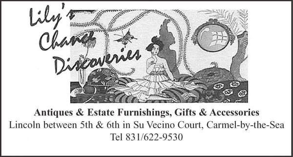 LILY’S CHANCE DISCOVERIES - Lincoln between 5th and 6th Ave, Carmel By ...