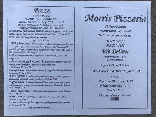 MORRIS PIZZERIA - 29 Photos & 71 Reviews - 161 South St, Morristown, NJ ...
