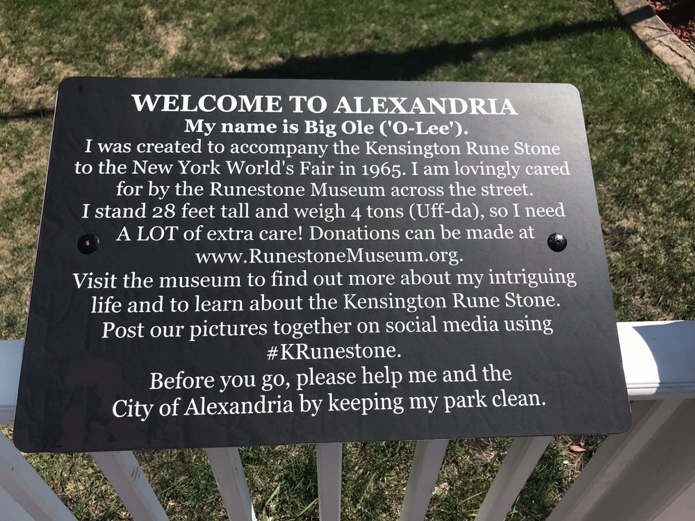 BIG OLE VIKING STATUE - 207 Broadway St, Alexandria, MN - Yelp