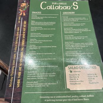 CALLAHAN’S PUB & GRILLE - Updated December 2025 - 130 Photos & 190 ...