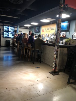 Photo of Slow Rise Slice House - Waco, TX, US. Bar area