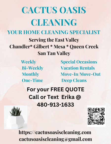 CACTUS OASIS CLEANING - Updated March 2025 - Request a Quote - Mesa, Arizona - Home Cleaning ...