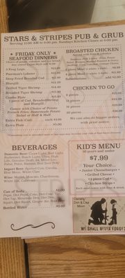 STARS & STRIPES PUB & GRUB - Updated December 2025 - N11497 Short Rd ...