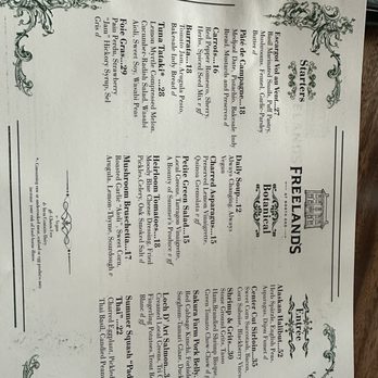 FREELAND’S RESTAURANT - Updated September 2025 - 122 Photos & 26 ...