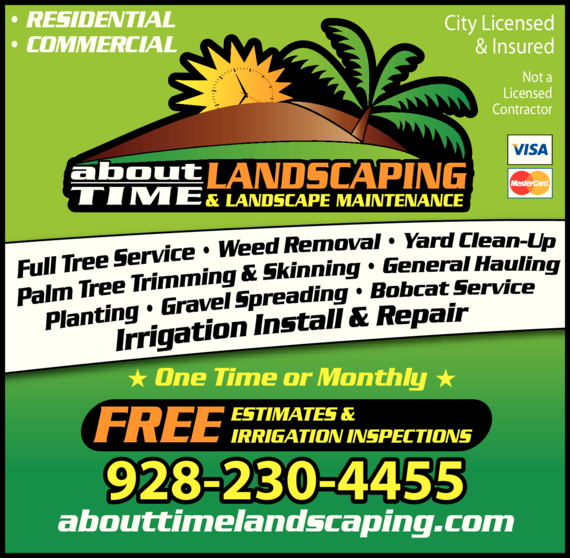 ABOUT TIME LANDSCAPING - Updated October 2024 - Lake Havasu City ...