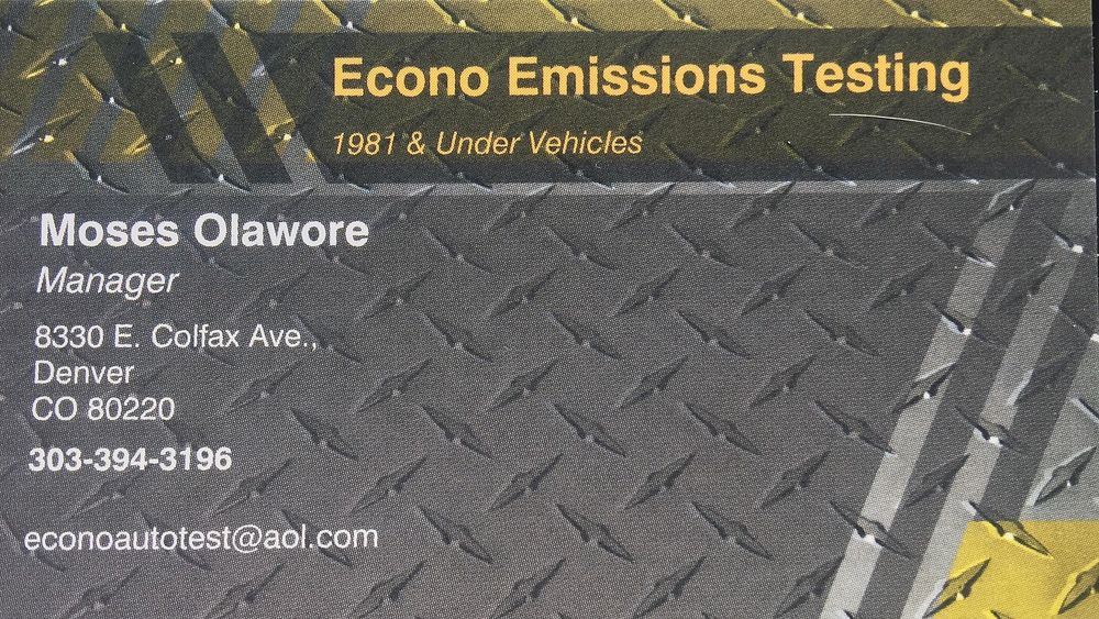 ECONO EMISSIONS & AUTO SERVICES - Updated January 2026 - 8330 E Colfax ...