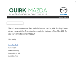 QUIRK MAZDA - 39 Photos & 180 Reviews - 111 Mc Grath Hwy, Quincy ...