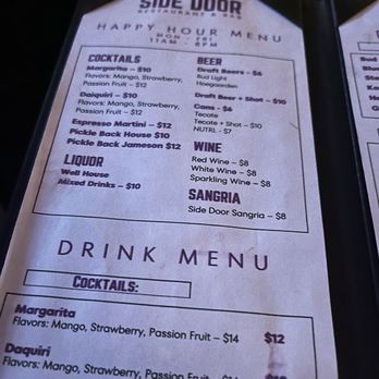 SIDE DOOR - Updated December 2025 - 177 Photos & 89 Reviews - 151 E ...