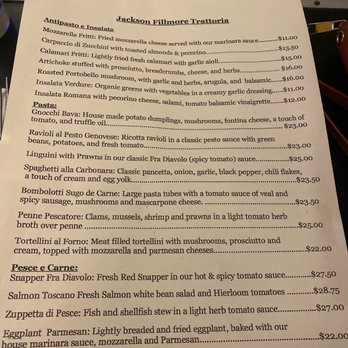 JACKSON FILLMORE TRATTORIA - 158 Photos & 559 Reviews - 2506 Fillmore ...