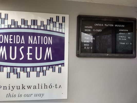 ONEIDA NATION MUSEUM - Updated October 2025 - W846 County Road Ee, De ...