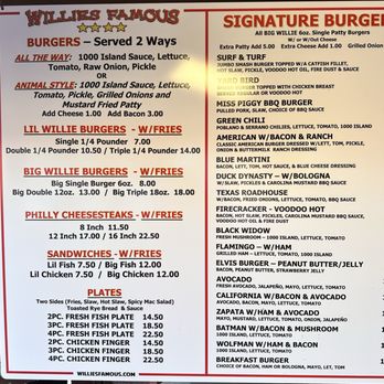 WILLIES FAMOUS BURGERS & FRIES - Updated July 2025 - 128 Photos & 163 ...