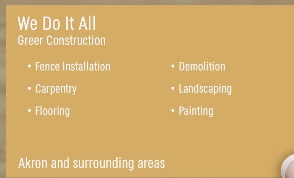 GREER CONSTRUCTION - Updated August 2024 - Akron, Ohio - Fences & Gates ...