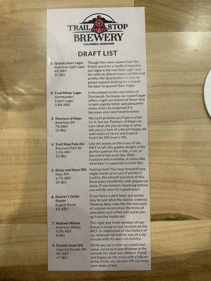 TRAIL STOP BREWERY - Updated December 2025 - 10 Photos & 21 Reviews ...