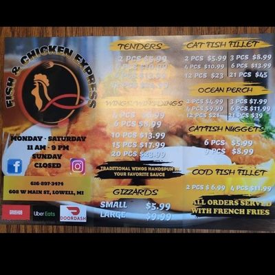 FISH & CHICKEN EXPRESS - Updated December 2025 - 608 W Main St, Lowell ...