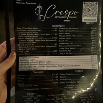CRESPO HOOKAH GRILL & LOUNGE - Updated December 2025 - 20 Photos & 10 ...