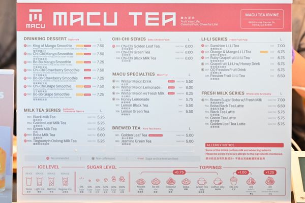 MACU TEA - Updated November 2024 - 114 Photos & 81 Reviews - 6608 Irvine Center Dr, Irvine ...