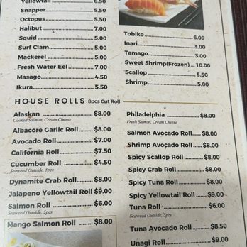Mizu menu store