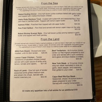 Steamers menu store