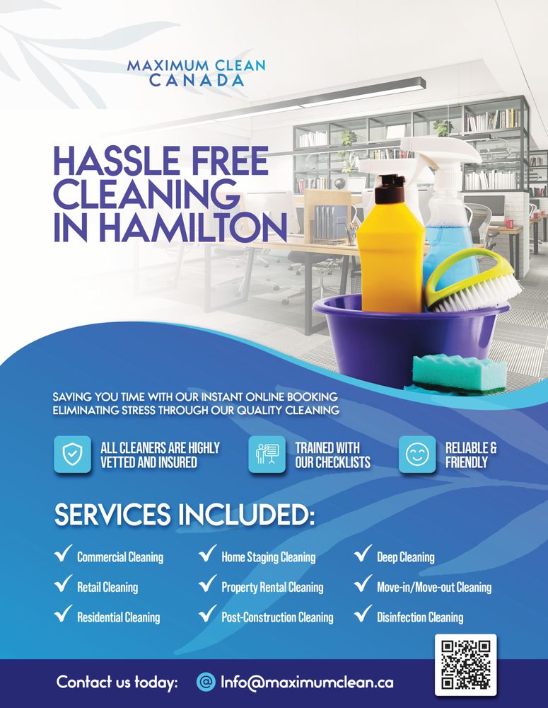 MAXIMUM CLEAN CANADA - Updated September 2024 - Request a Quote - Hamilton, Ontario - Office ...