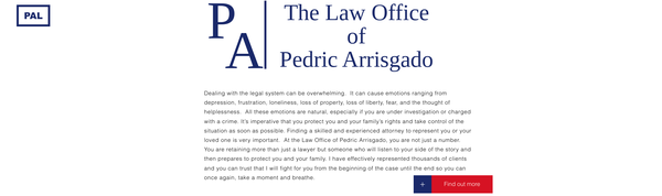 THE LAW OFFICE OF PEDRIC ARRISGADO - Updated October 2025 - 1001 Bishop ...