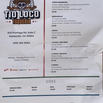 TIO LOCO TAQUERIA - Updated July 2025 - 37 Photos - 3170 Frontage Rd ...