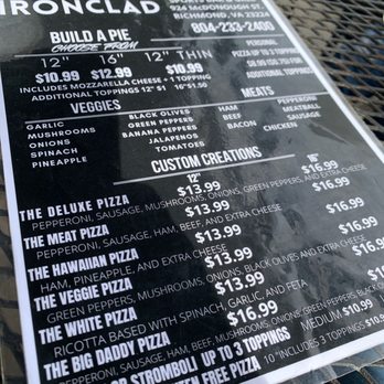 IRONCLAD PIZZA GRILL - Updated December 2025 - 101 Photos & 137 Reviews ...