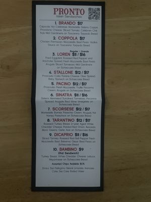 PRONTO ITALIAN SANDWICHES - Updated September 2025 - 1641 Oakton Pl ...